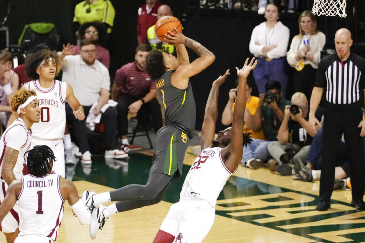 George has 24 as No. 17 Baylor beats Arkansas 67-64 in SEC/B12 | News ...